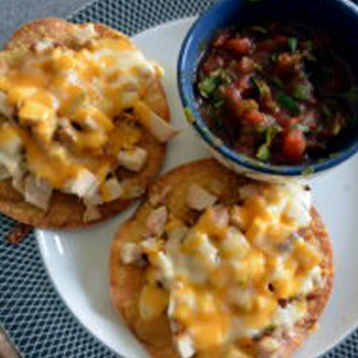 Baked Tostadas with Chicken, Turkey, and/or Cheese - Belly Laugh Living