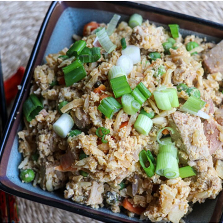 Pork Fried Cauliflower Rice - Belly Laugh Living