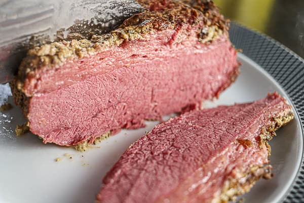 Slow Roasted Corned Beef with Mustard Rub - Belly Laugh Living