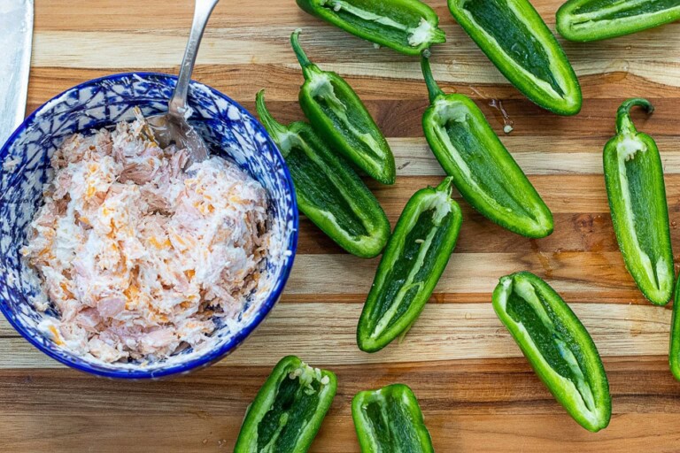 Smoked Salmon Jalapeño Poppers - Belly Laugh Living