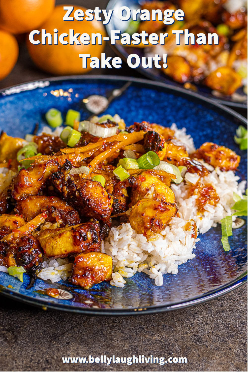 Zesty Orange Chicken with Sweet and Spicy Flavor - Belly Laugh Living